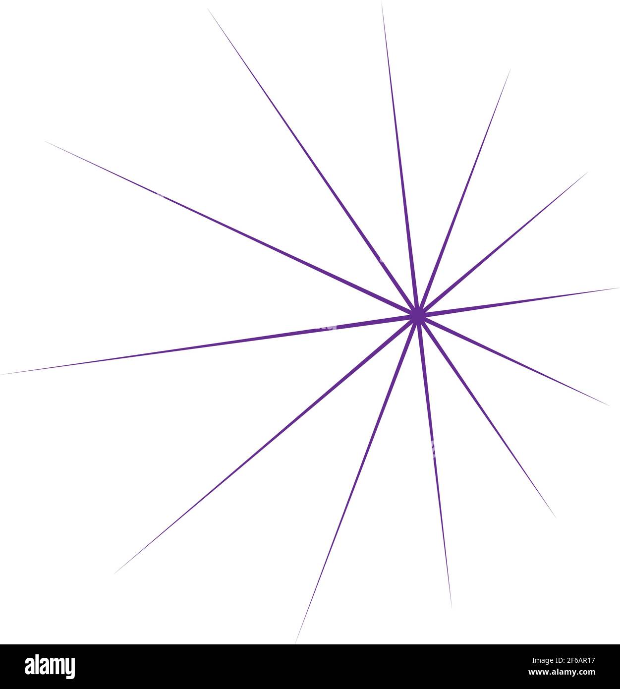 Star, starburst, sunburst icon, symbol. Radial shape, design element ...