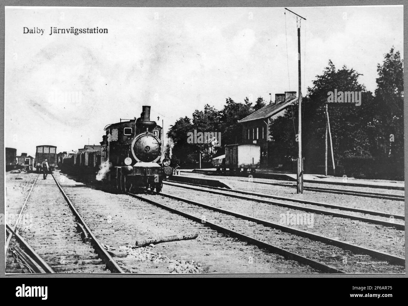 Malmö-Simrishamn's railway, MSJ Lok 7 at Dalby station Stock Photo - Alamy