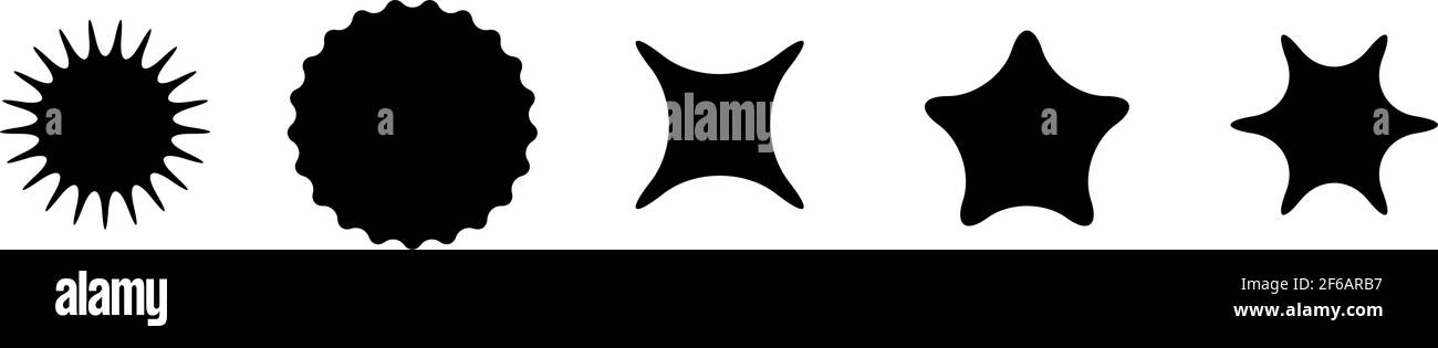 Star, starburst, sunburst icon, symbol. Radial shape, design element ...