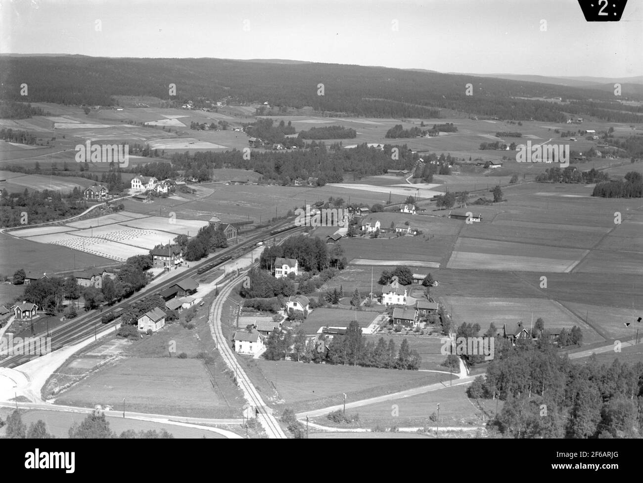 Aerial view of station Stock Photo - Alamy
