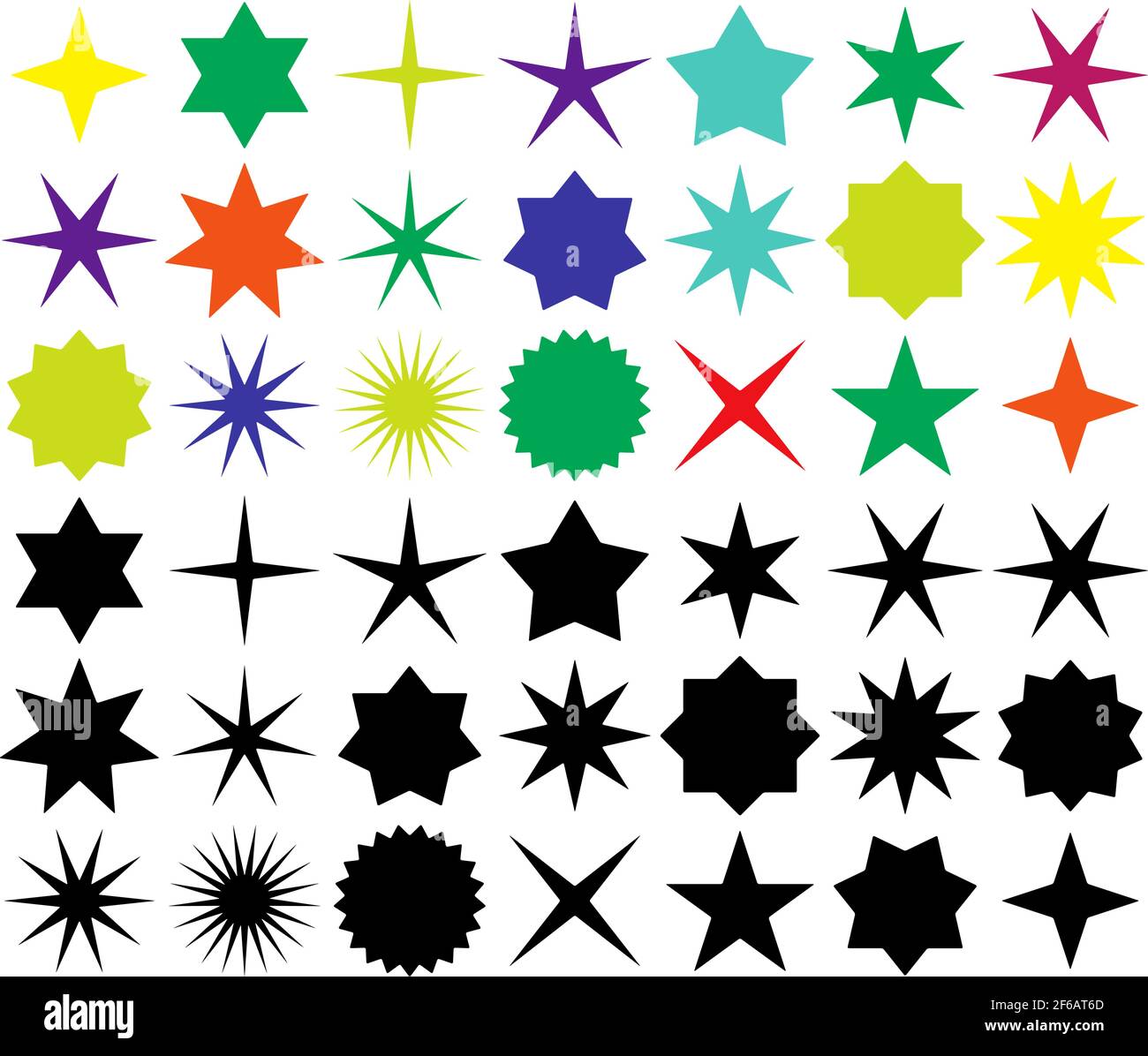 Star, starburst, sunburst icon, symbol. Radial shape, design element ...