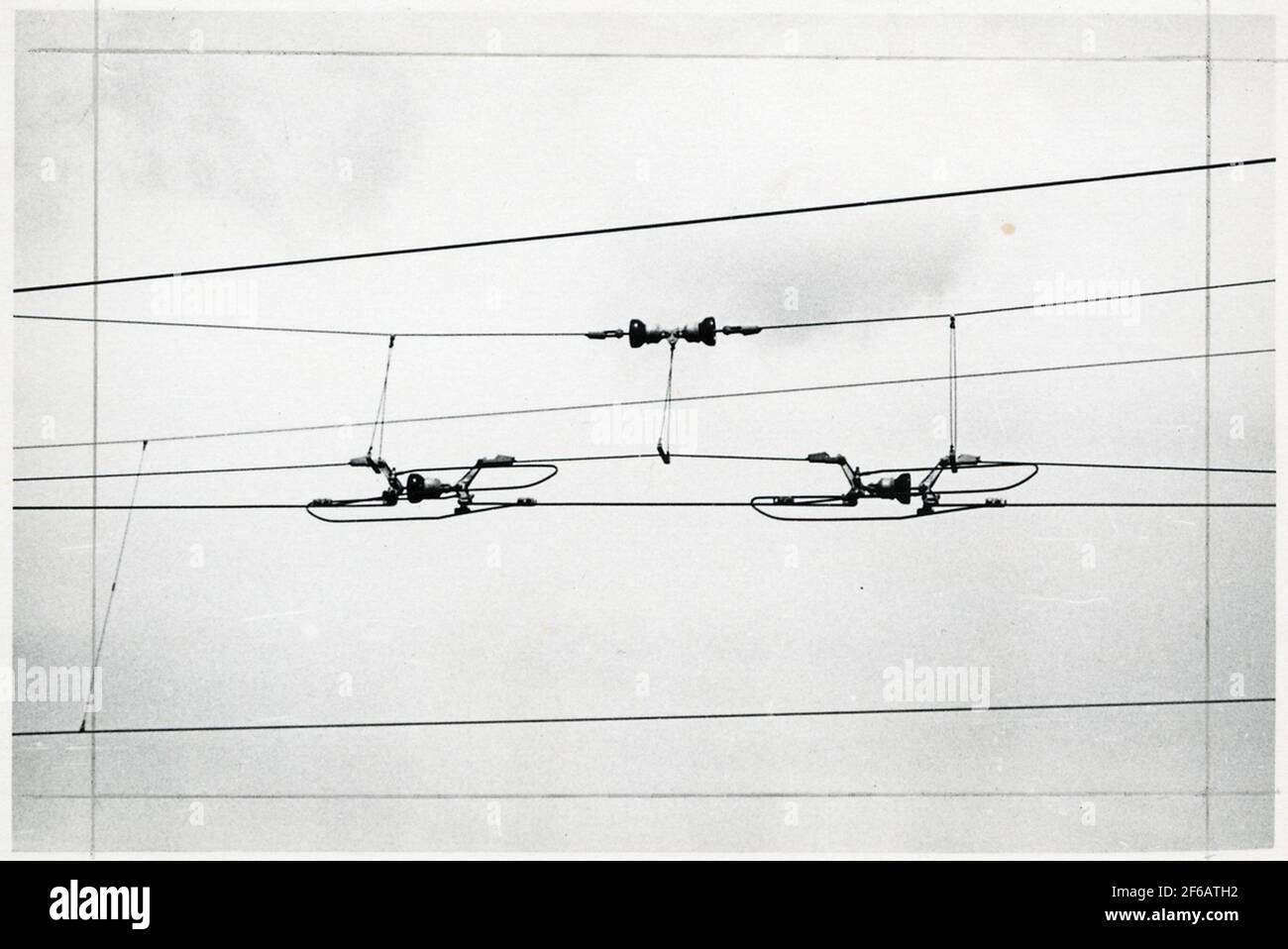 Contact line with a short voltage release section Stock Photo - Alamy