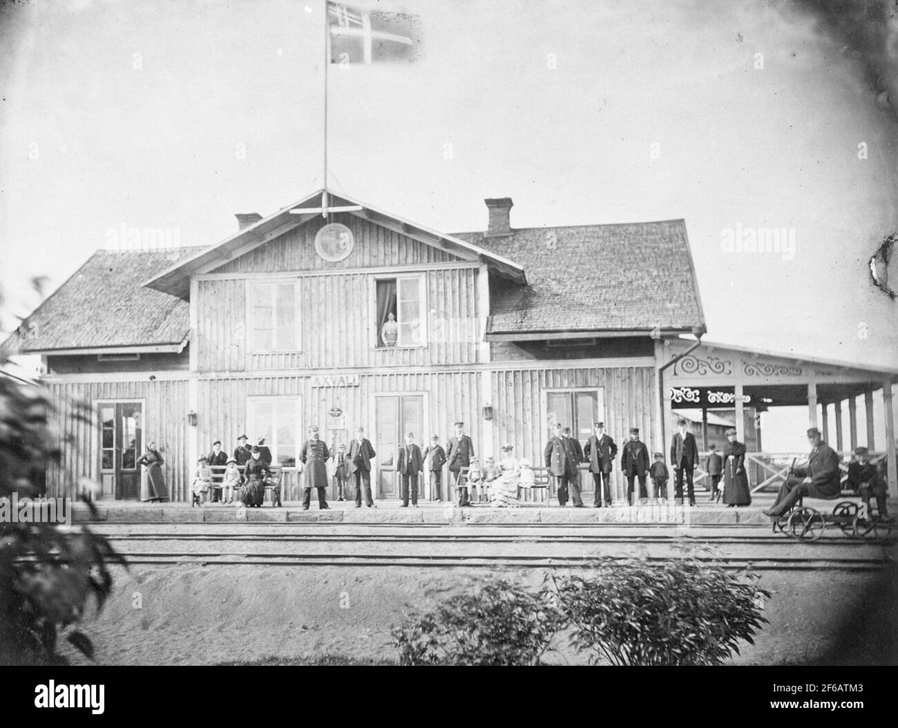 The station was built in 1875. One and a half floor station house in ...