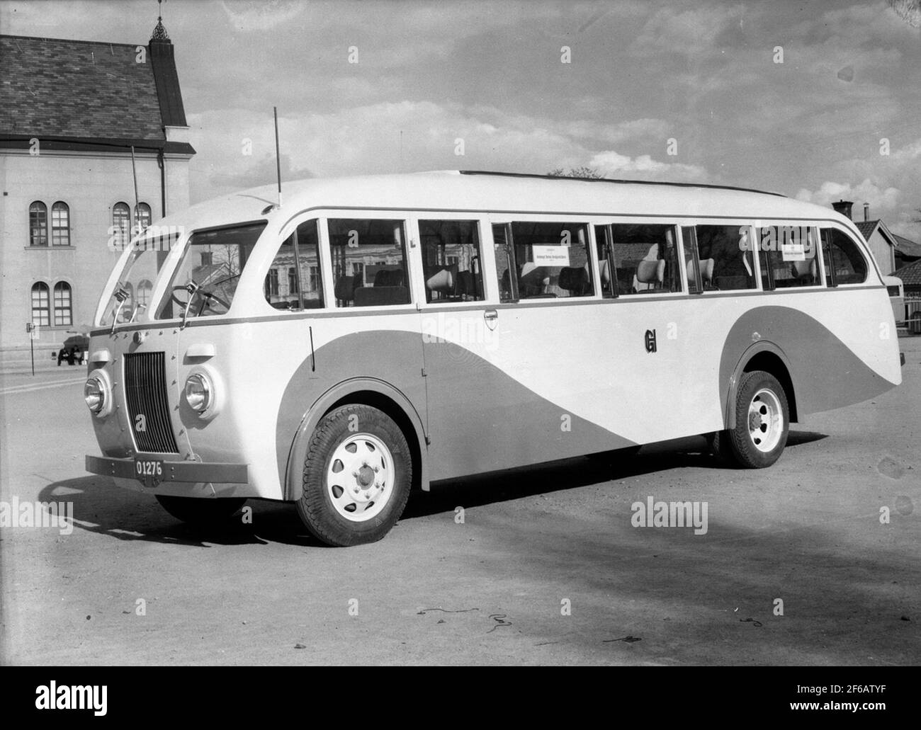 Bus for Gothenburg Harbor Stock Photo - Alamy