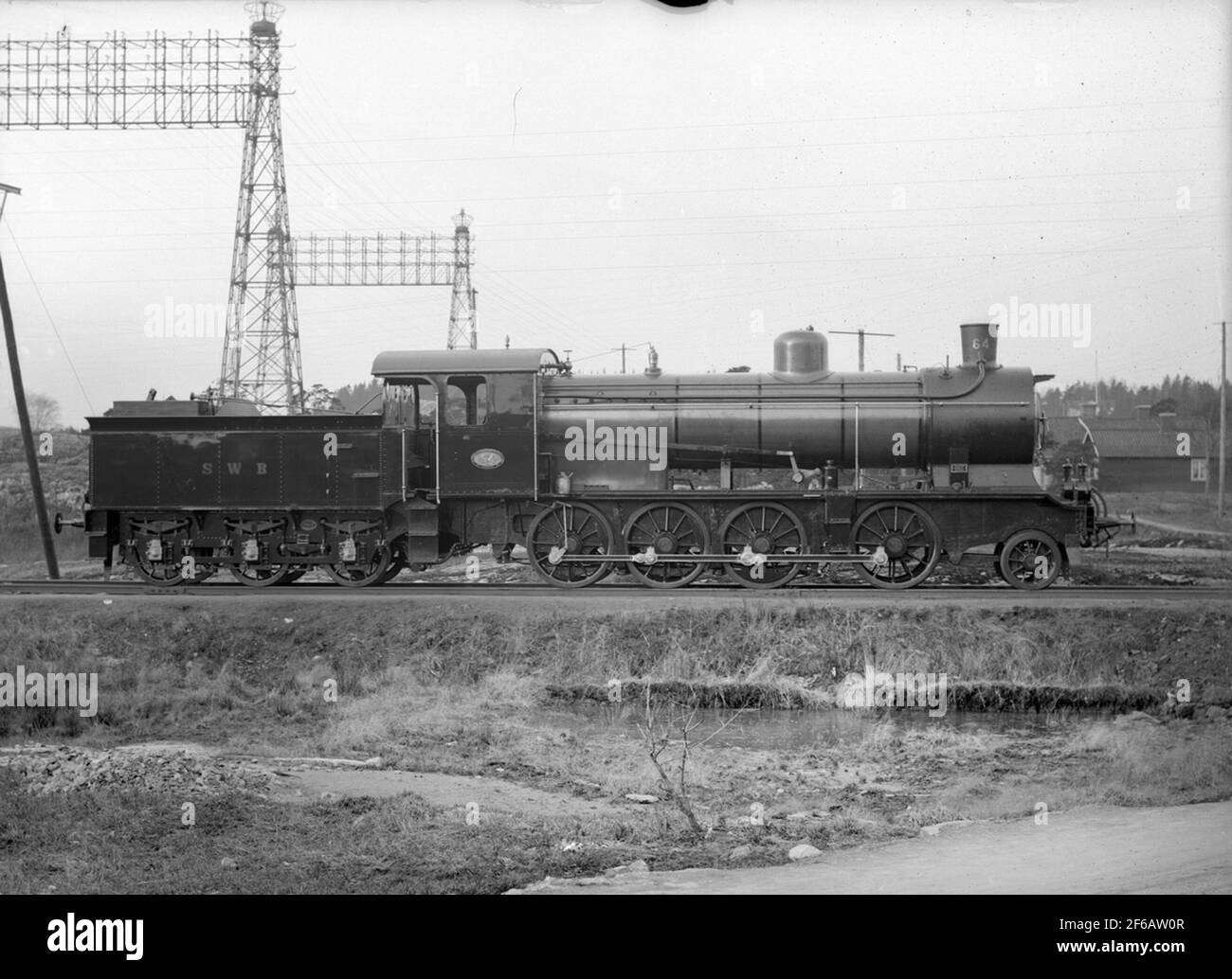 SWB M 64. Delivery photo. The locomotive was manufactured by Nohab. In ...