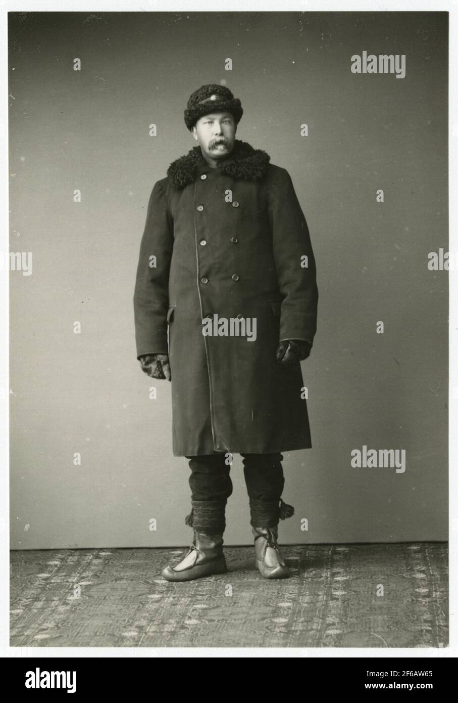 English train driver Robertson who drove the first ore train Stock ...