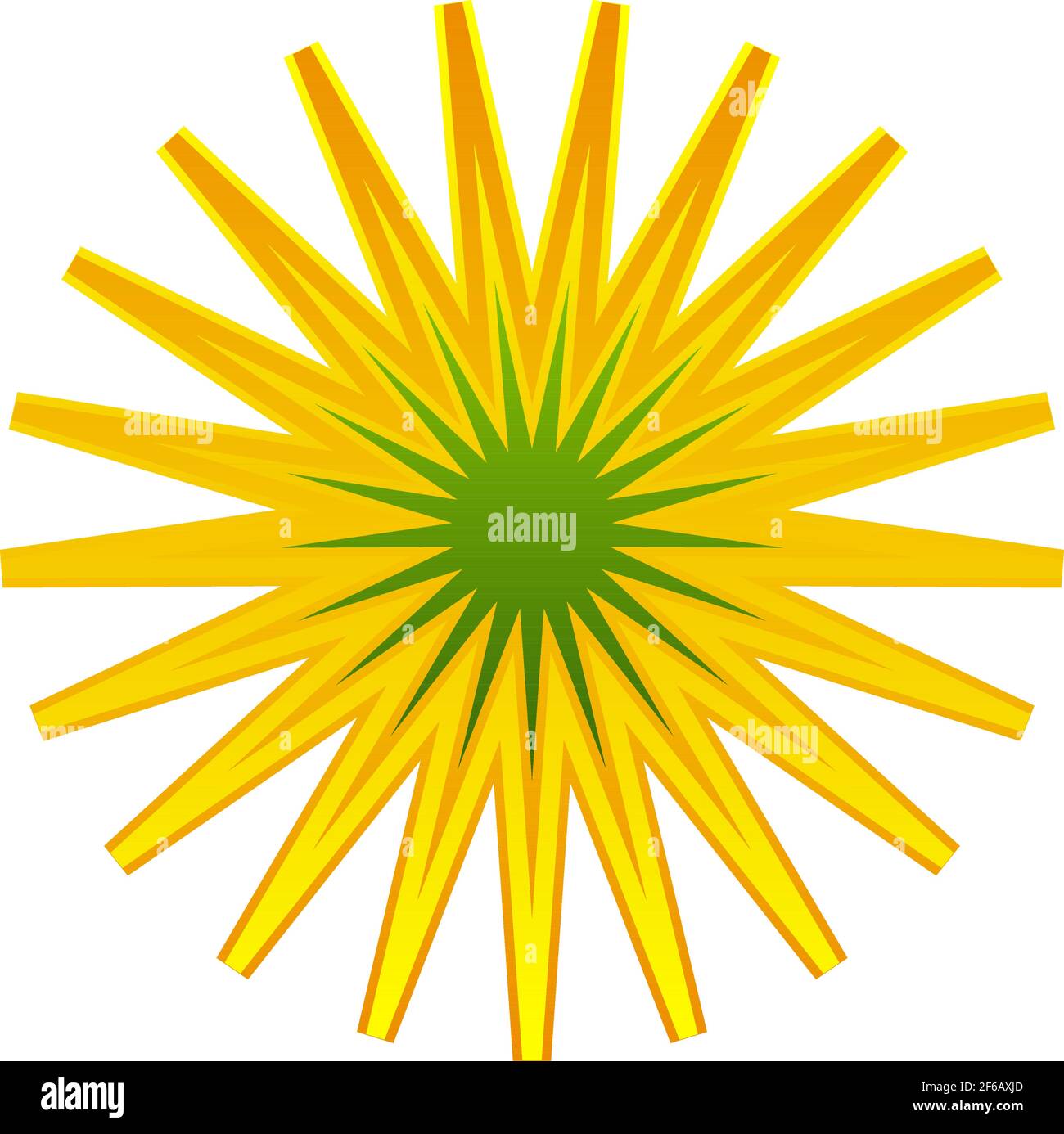 Star, starburst, sunburst icon, symbol. Radial shape, design element ...