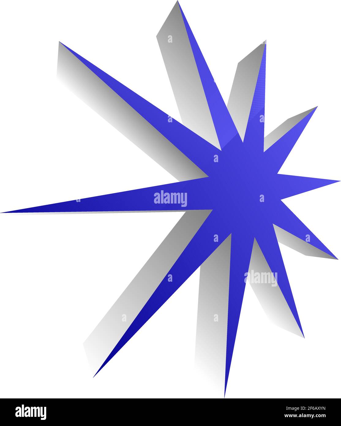 Star, starburst, sunburst icon, symbol. Radial shape, design element ...