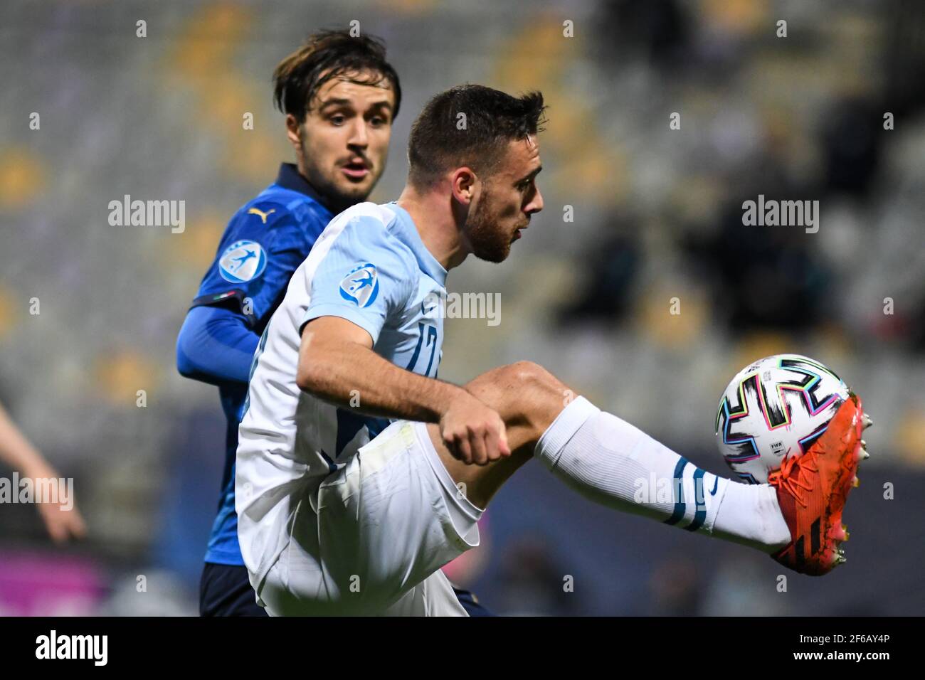 Aljosa Matko of Slovenia seen in action during the 2021 UEFA European ...