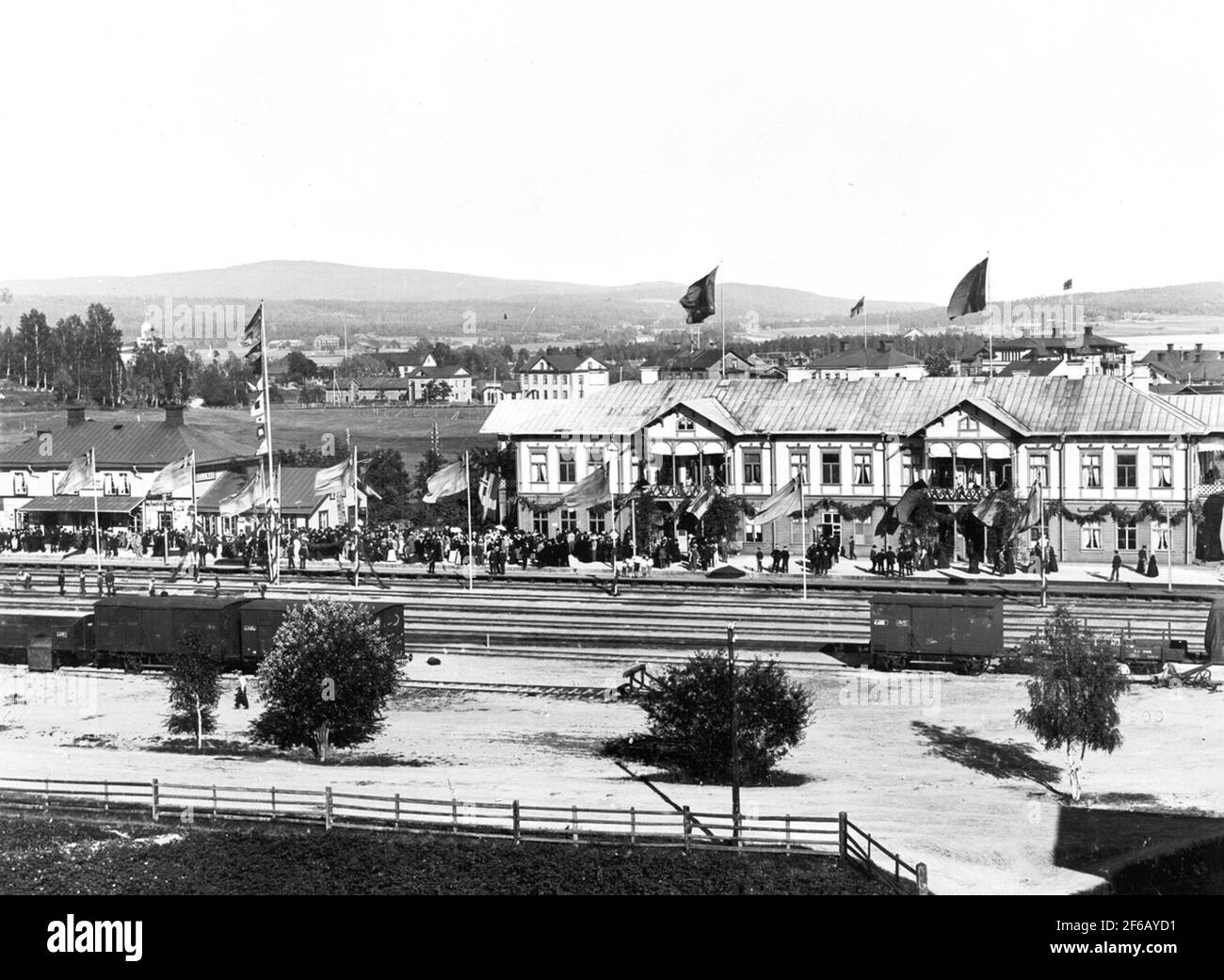Probably inauguration of DHDJ, Dala - Hälsingland rail Stock Photo - Alamy