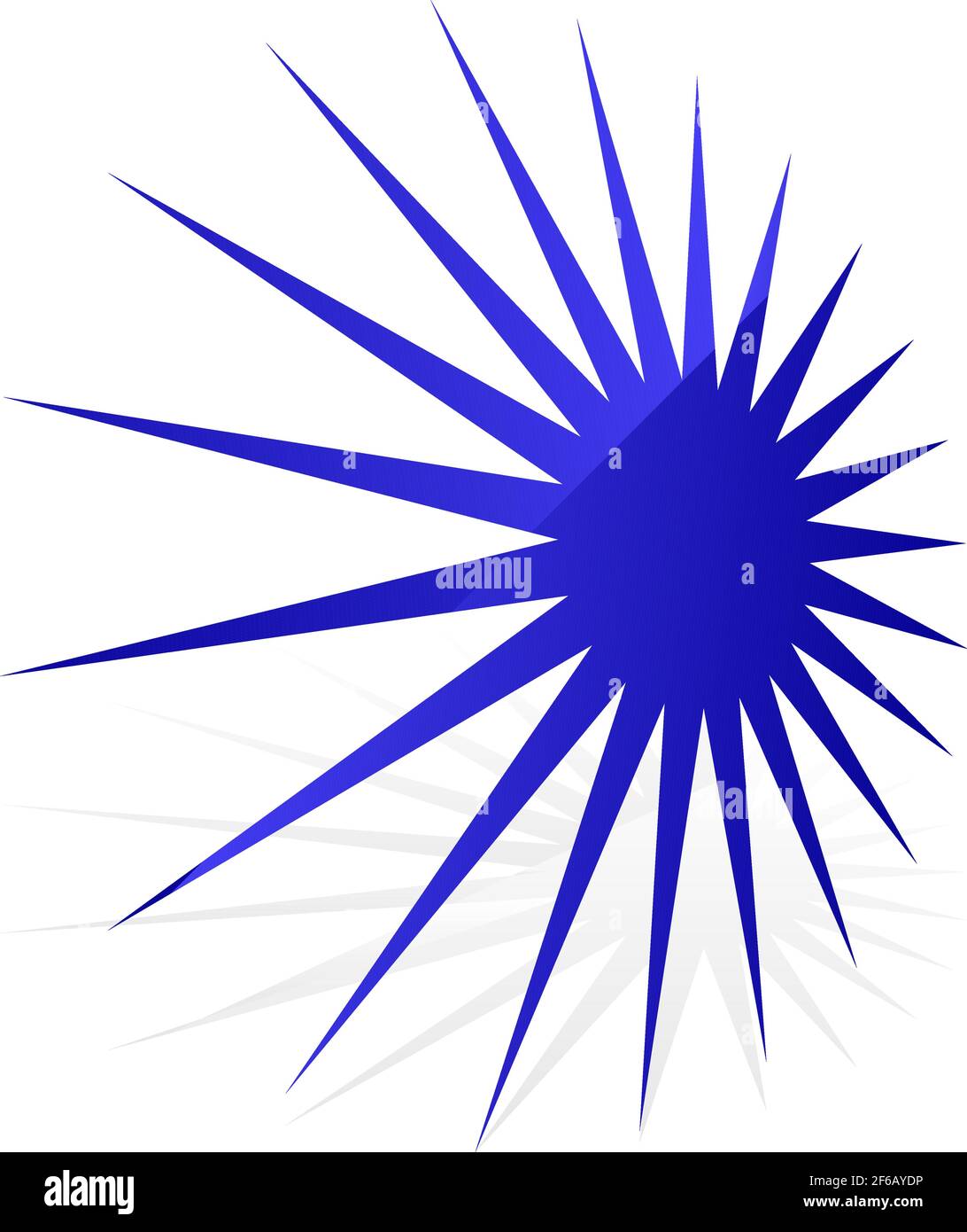 Star, starburst, sunburst icon, symbol. Radial shape, design element ...