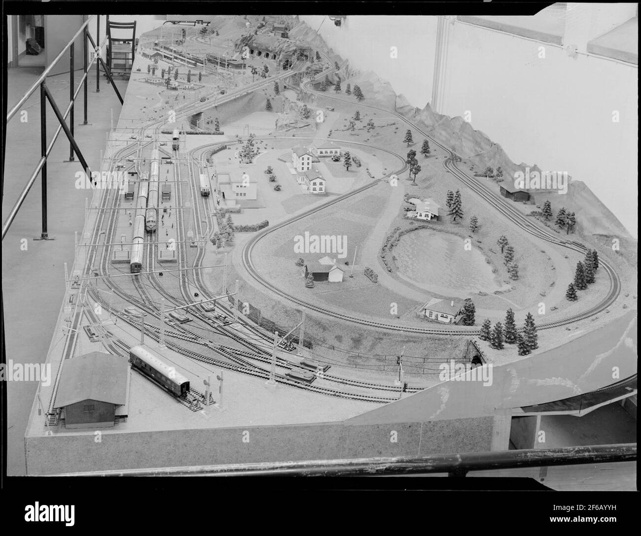 Model railway. Fleischmann Stock Photo - Alamy