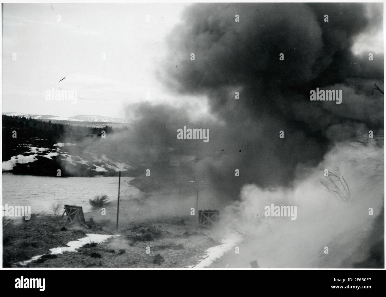 The bomb is bursted Stock Photo - Alamy