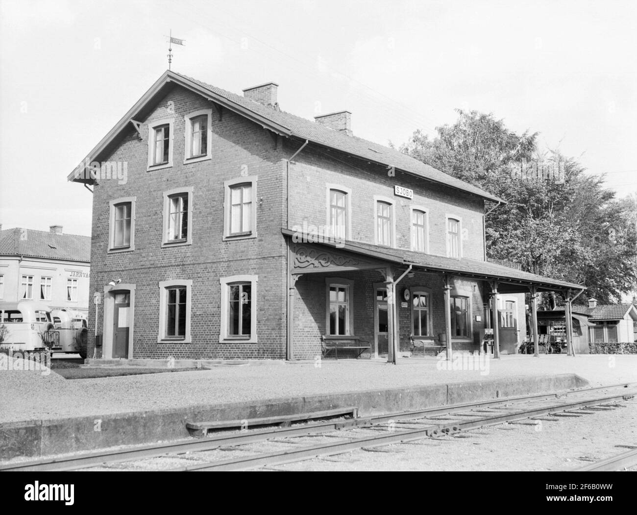 Malmö - Tommelilla Railway, Meeting, Sjöbo Railway Station Stock Photo ...