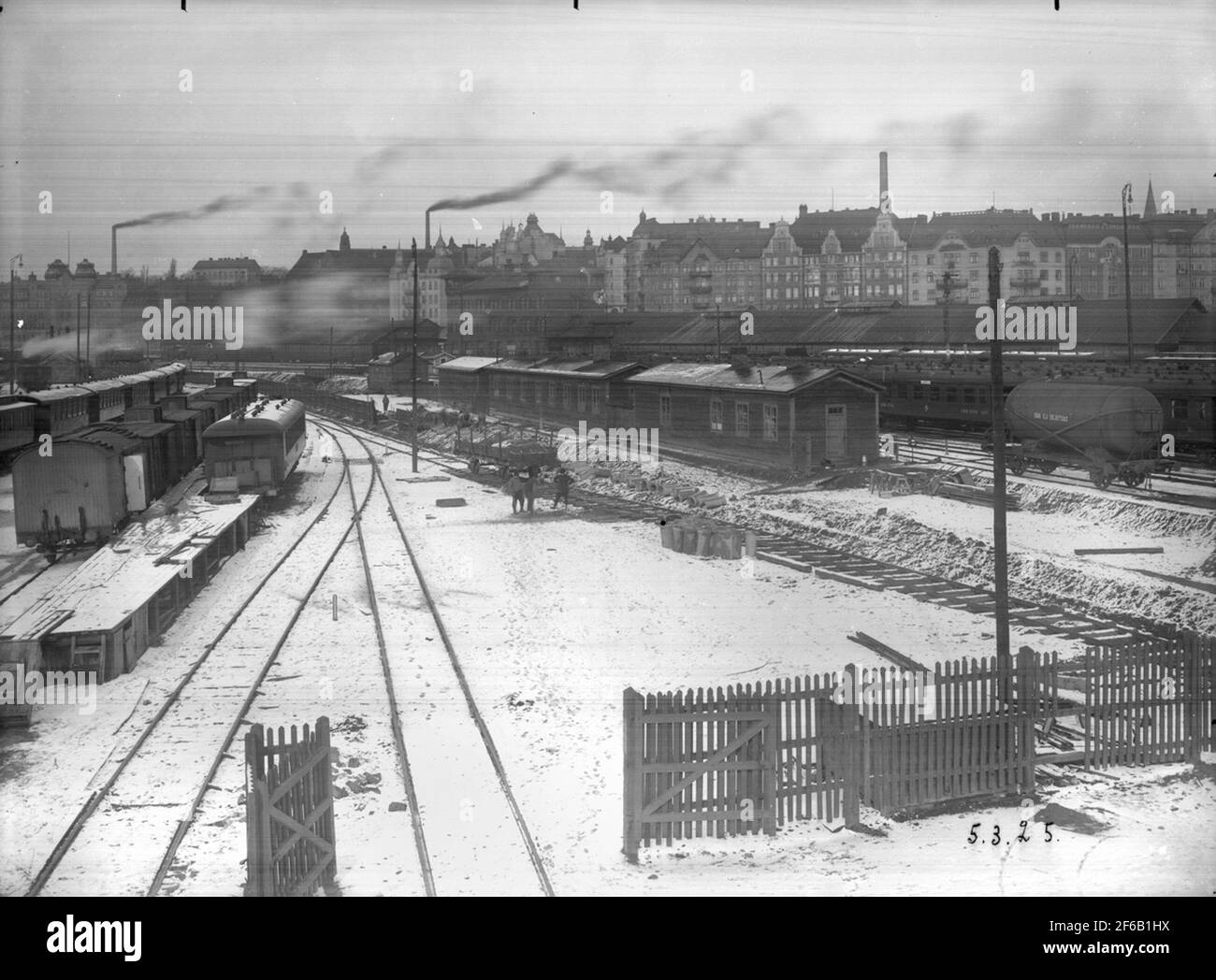 The railroad under conversion, Stockholm Central Station Stock Photo ...