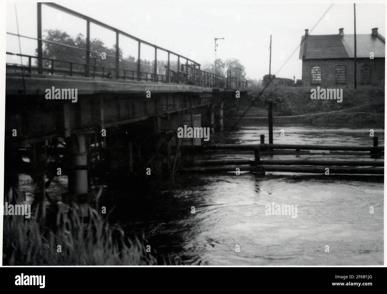 Swivel bridge in Kolbäck Stock Photo - Alamy