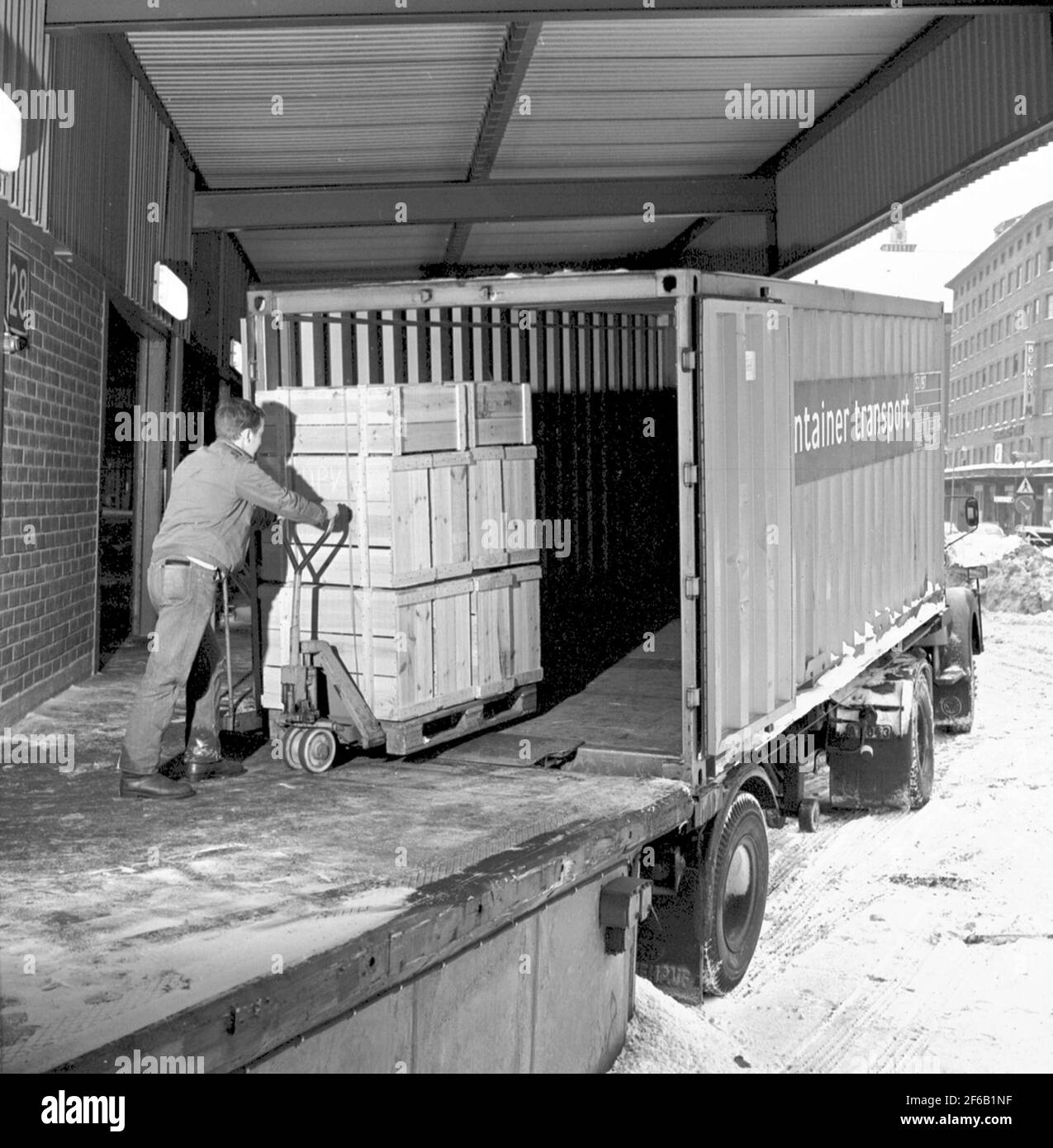 Good load in container Stock Photo - Alamy