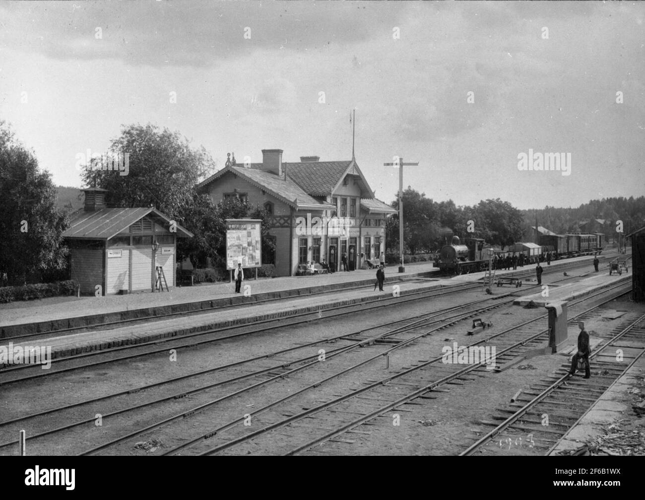 Weathered railway station, was built by the mountain lags in 1879. To ...