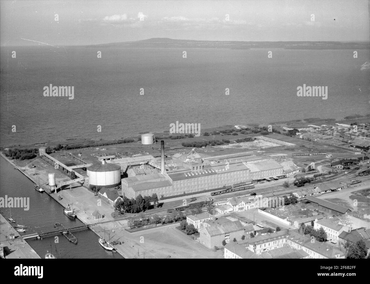 Aerial view of station Stock Photo - Alamy