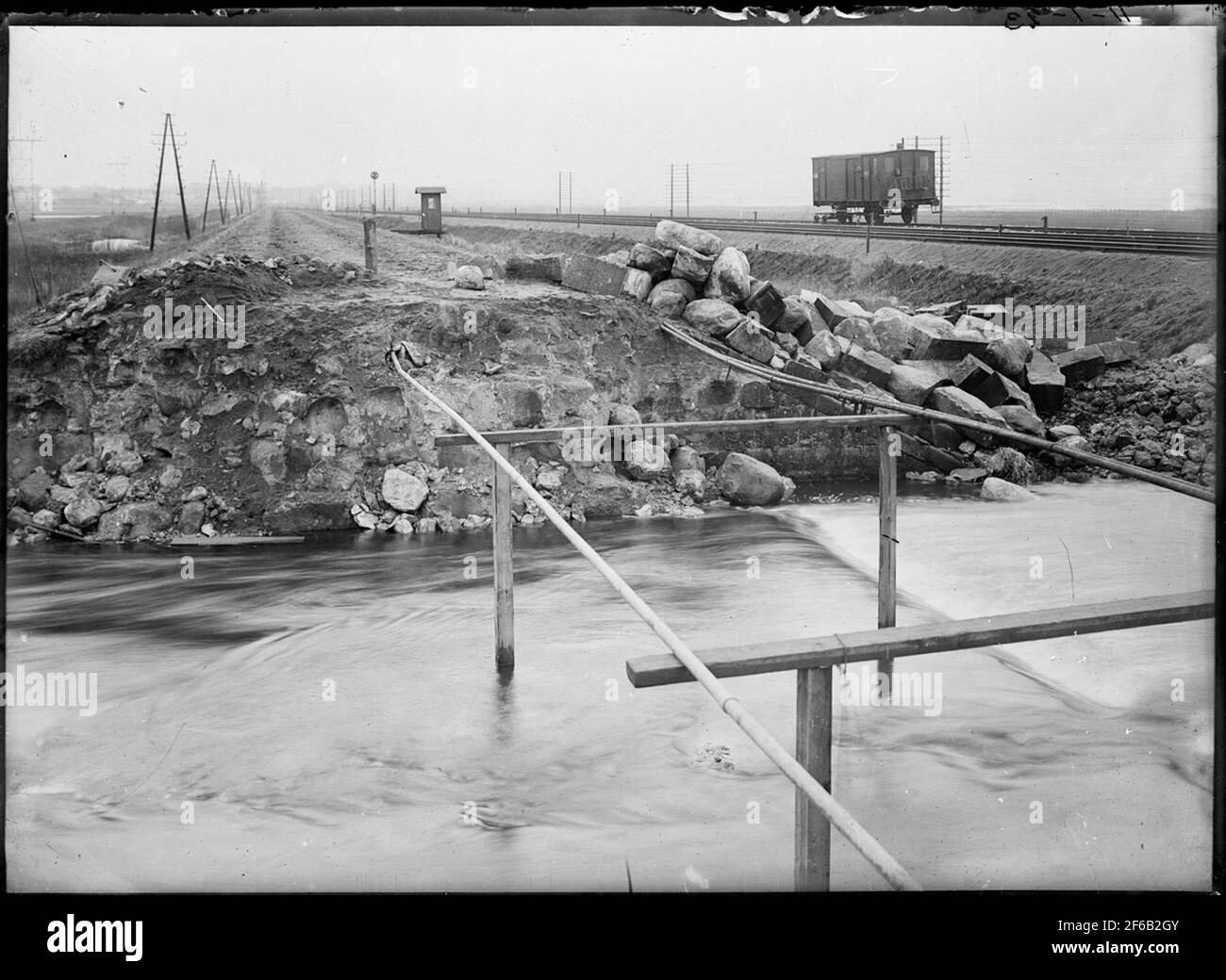 Construction of railway bridge over Segeån, Malmö Stock Photo - Alamy