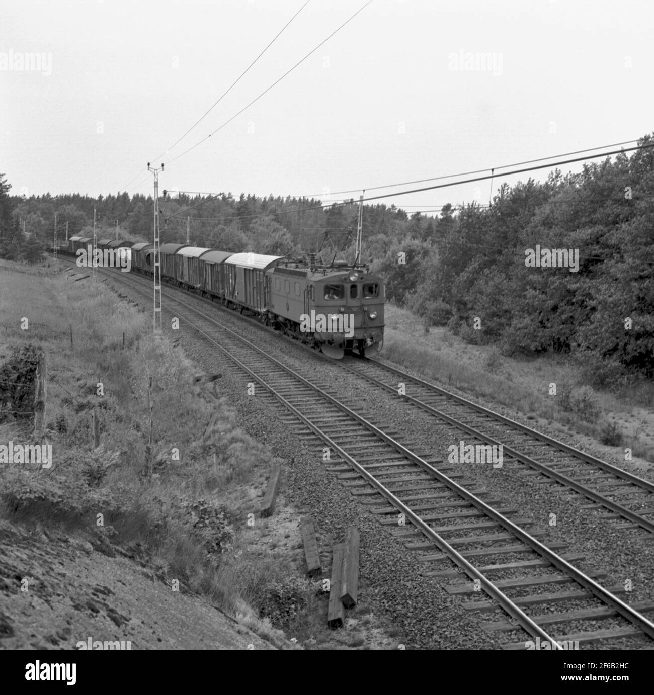 Freight train with D-Lok Stock Photo - Alamy