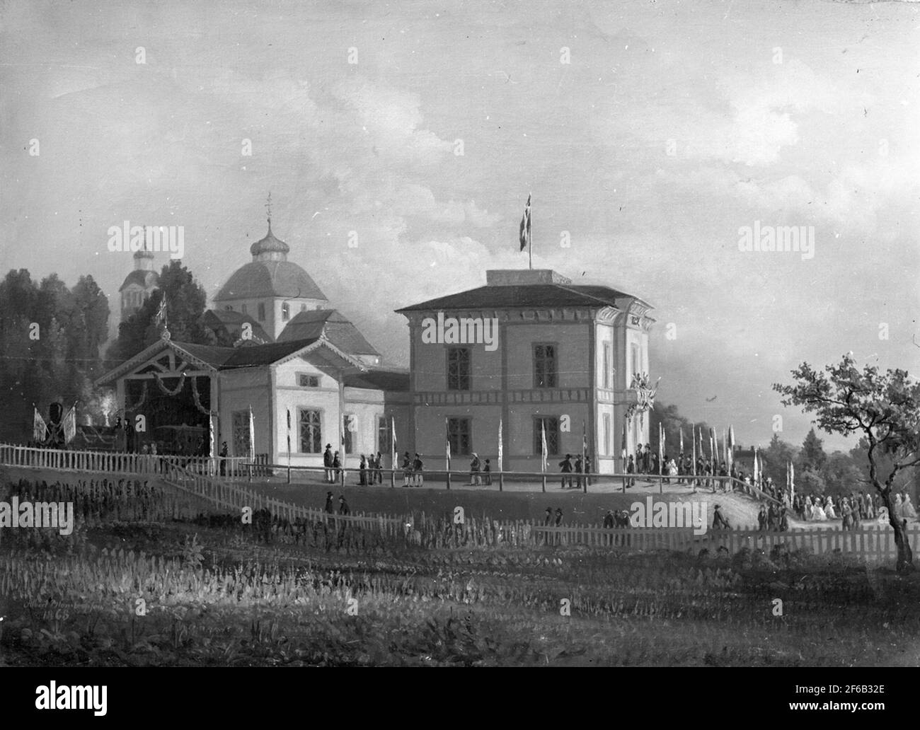 Inauguration of the station on September 15, 1861. Station was laid ...