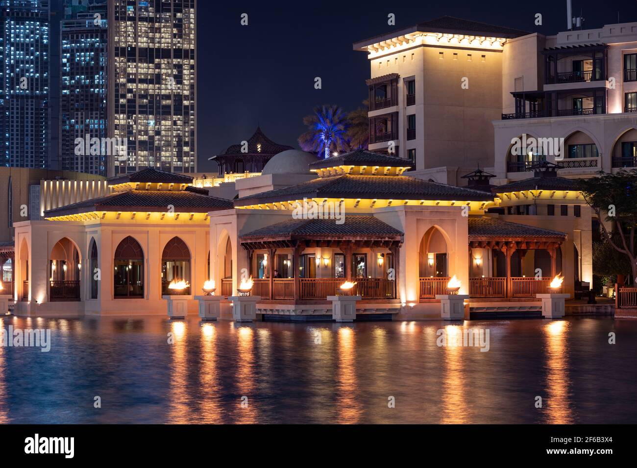 7th JAN 2021,Dubai,UAE . Beautiful view of the Thiptara restaurant at ...