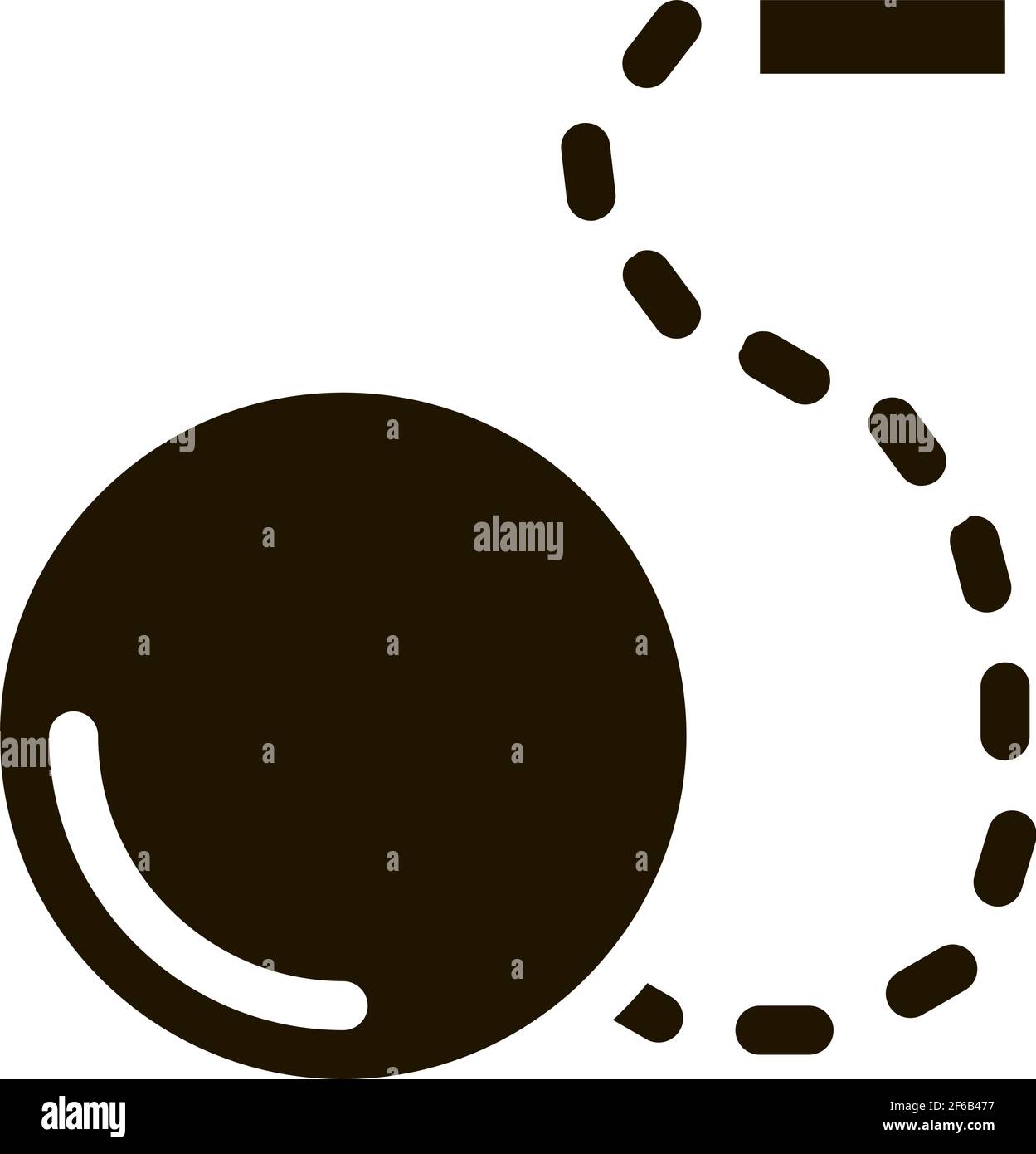 prisoner ball and chain icon Vector Glyph Illustration Stock Vector ...