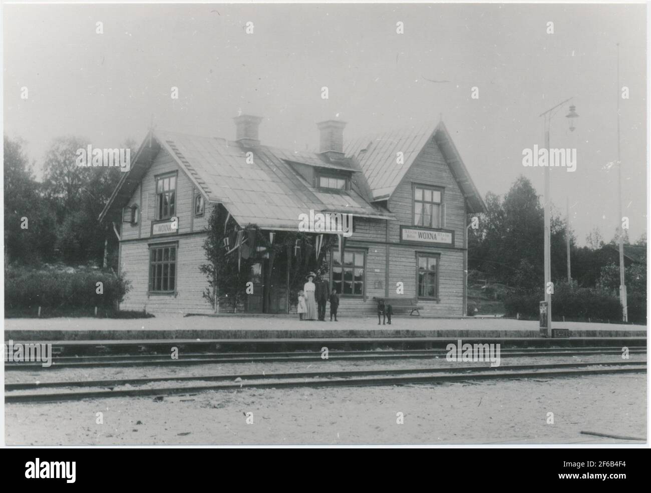Voxna station. Dala- Hältingsland railroad, DHDJ Stock Photo - Alamy