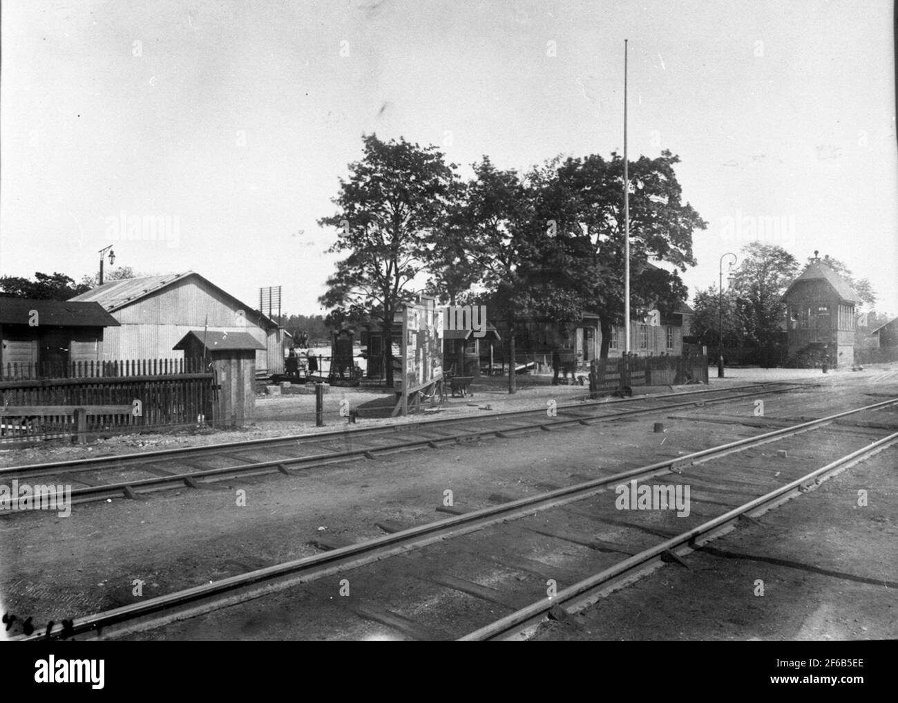 The station was opened in 1879. Stationhouse was then a two-storey ...