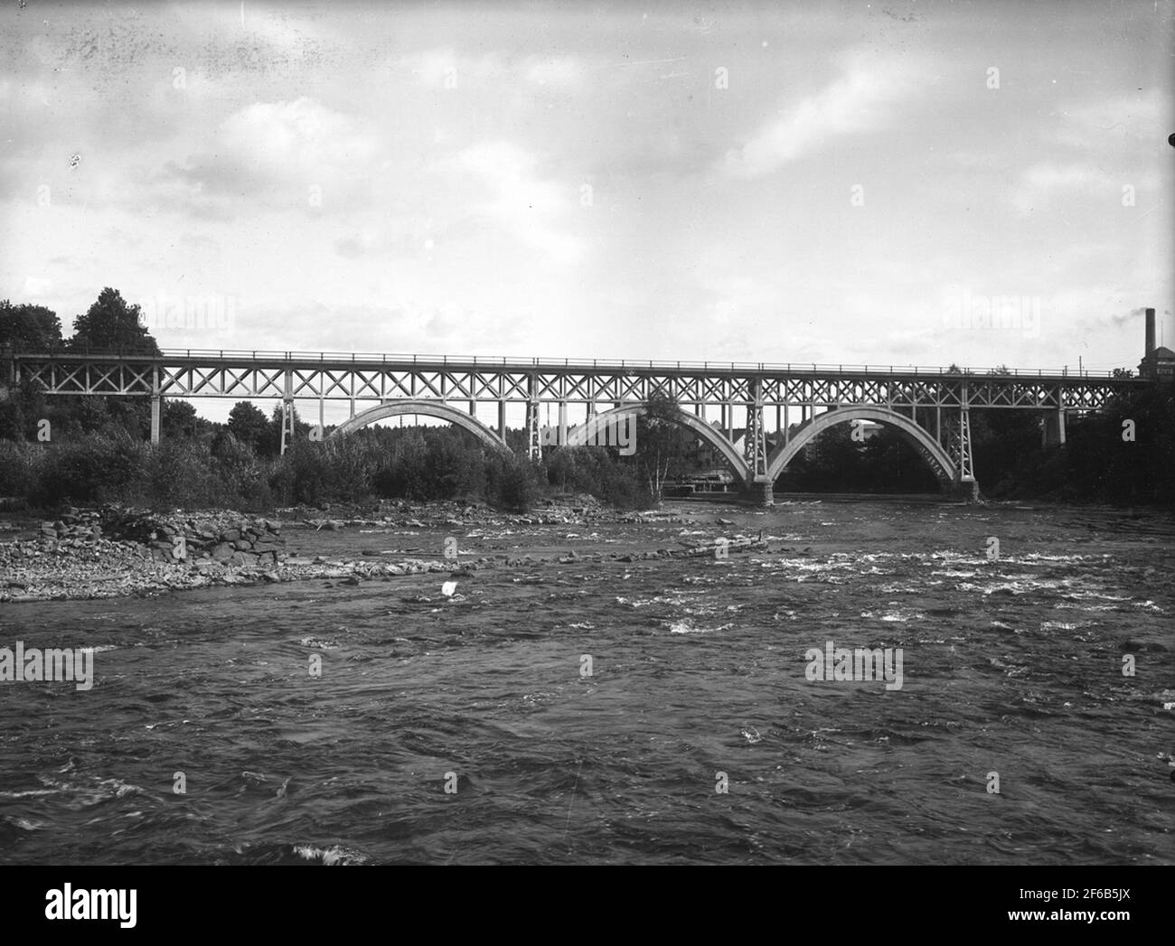 Bridge over nors elf Stock Photo - Alamy