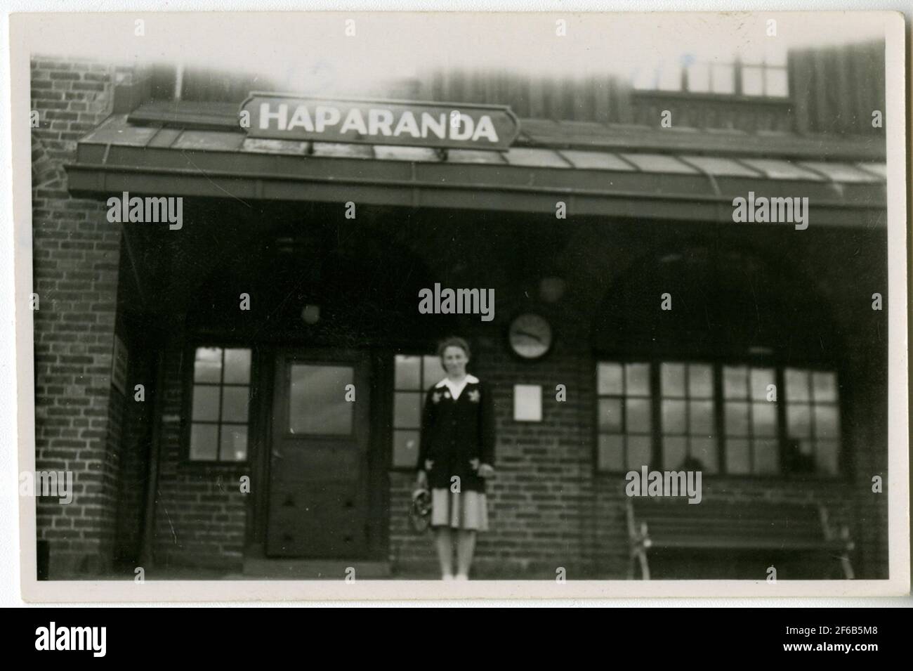 Haparanda Station, the map taken on July 1 1946 Stock Photo - Alamy
