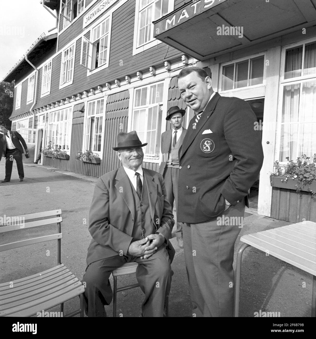 Inauguration of Rall Monument at Kiruna Central Station. Actor Åke ...