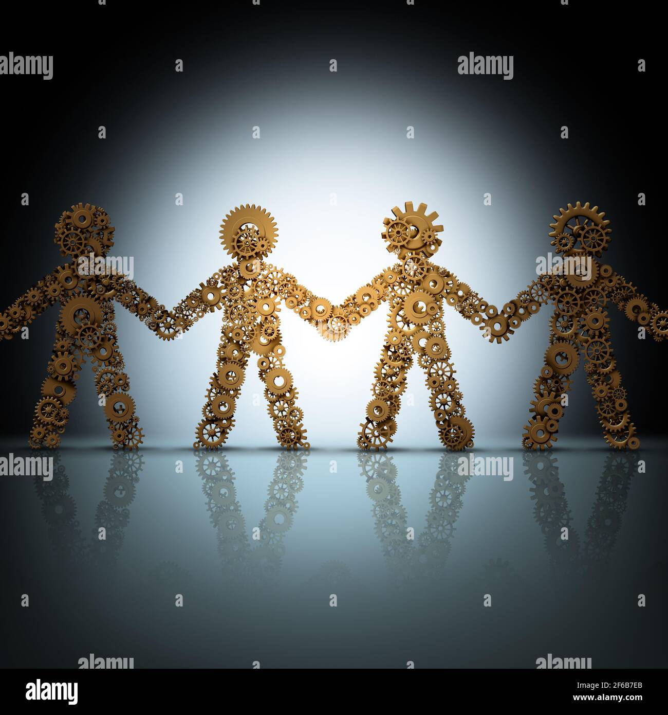 Business collaboration concept and teamwork cooperation or alliance ...
