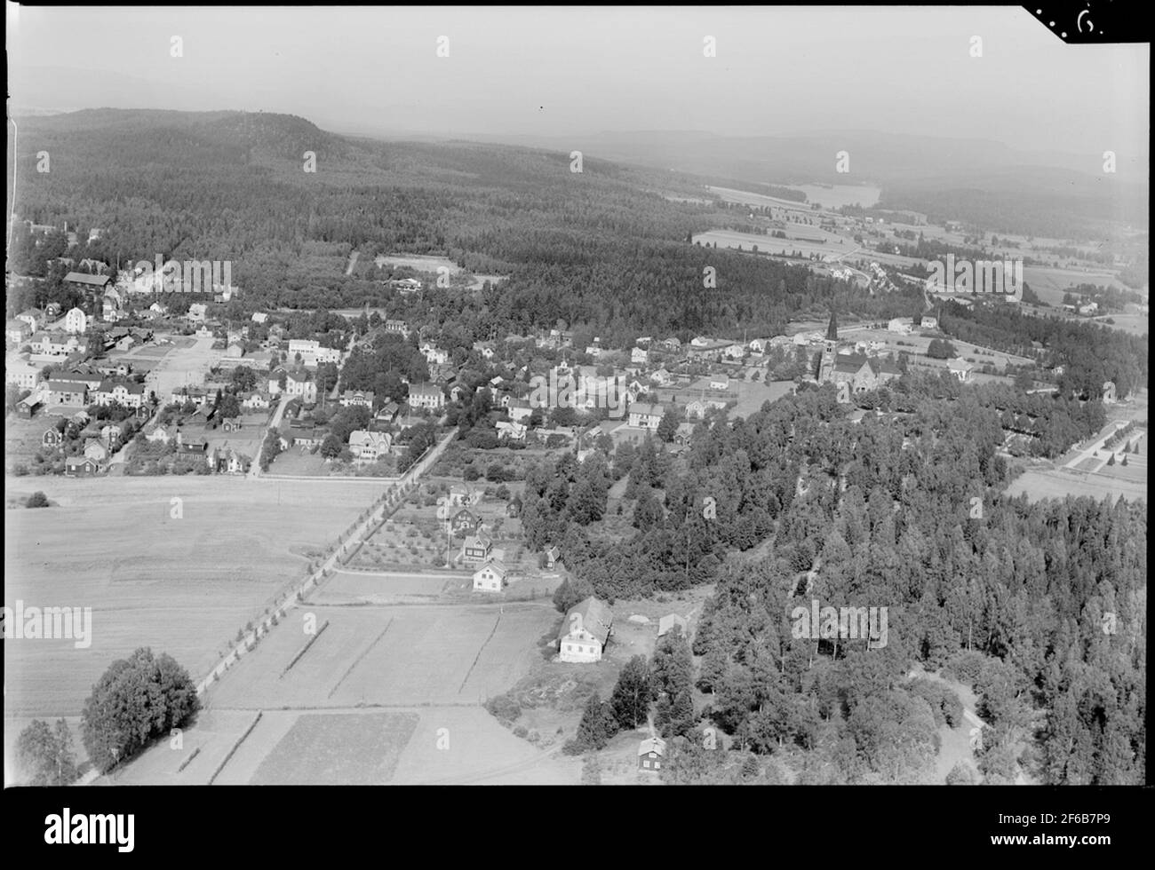 Aerial view of Torsby Stock Photo - Alamy