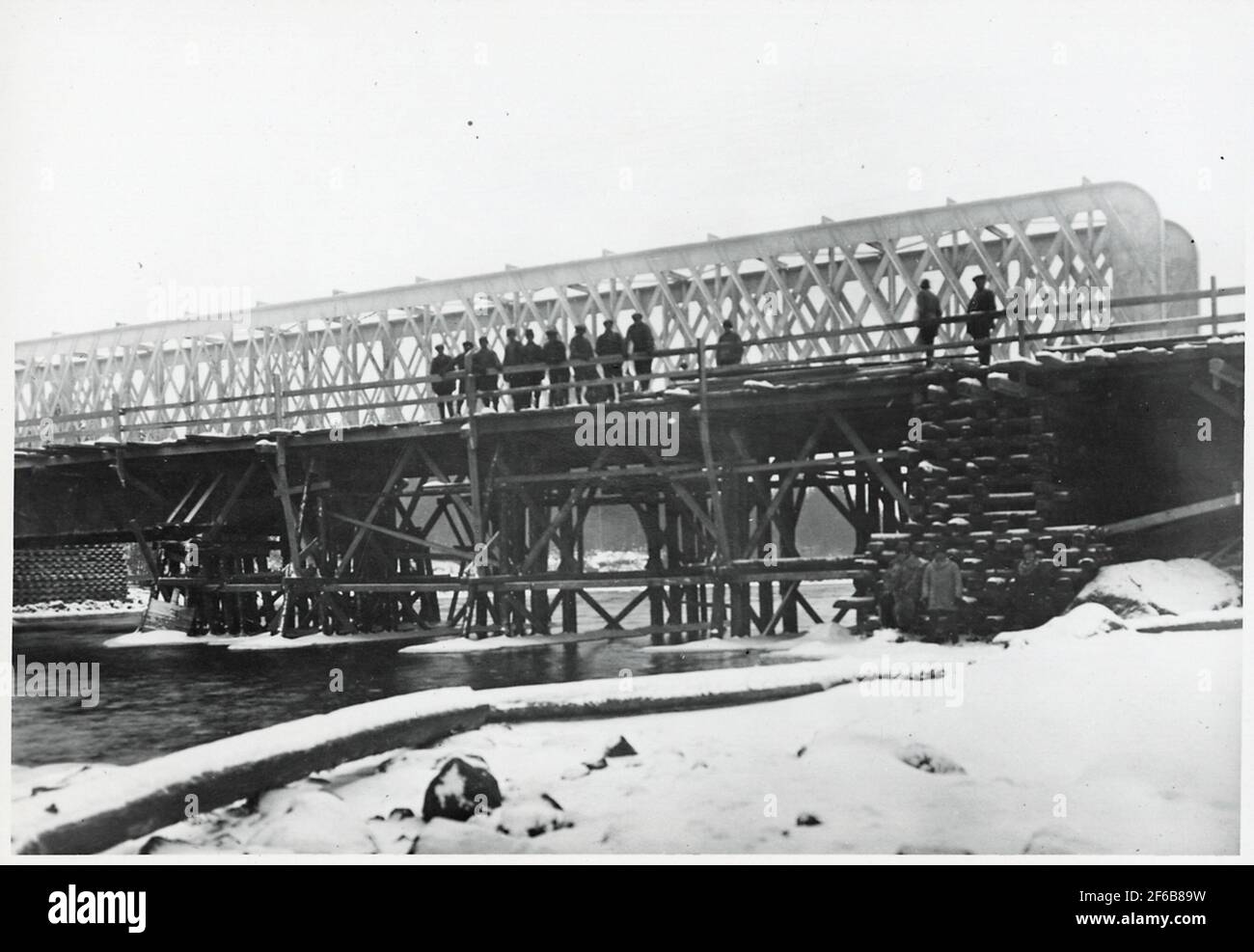 Bridge over the Ljungan at ParteBoda Stock Photo - Alamy