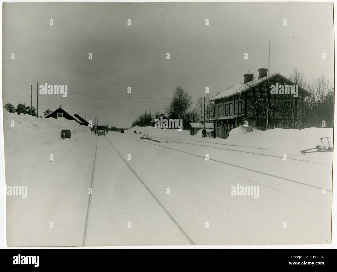 Sweden, Västerbotten, Nordmaling, corner lake (depicted, city Stock ...