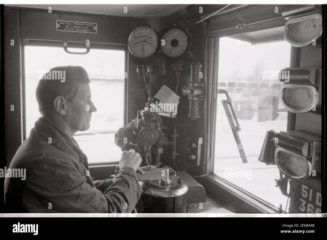 Portrait of a train driver Stock Photo - Alamy