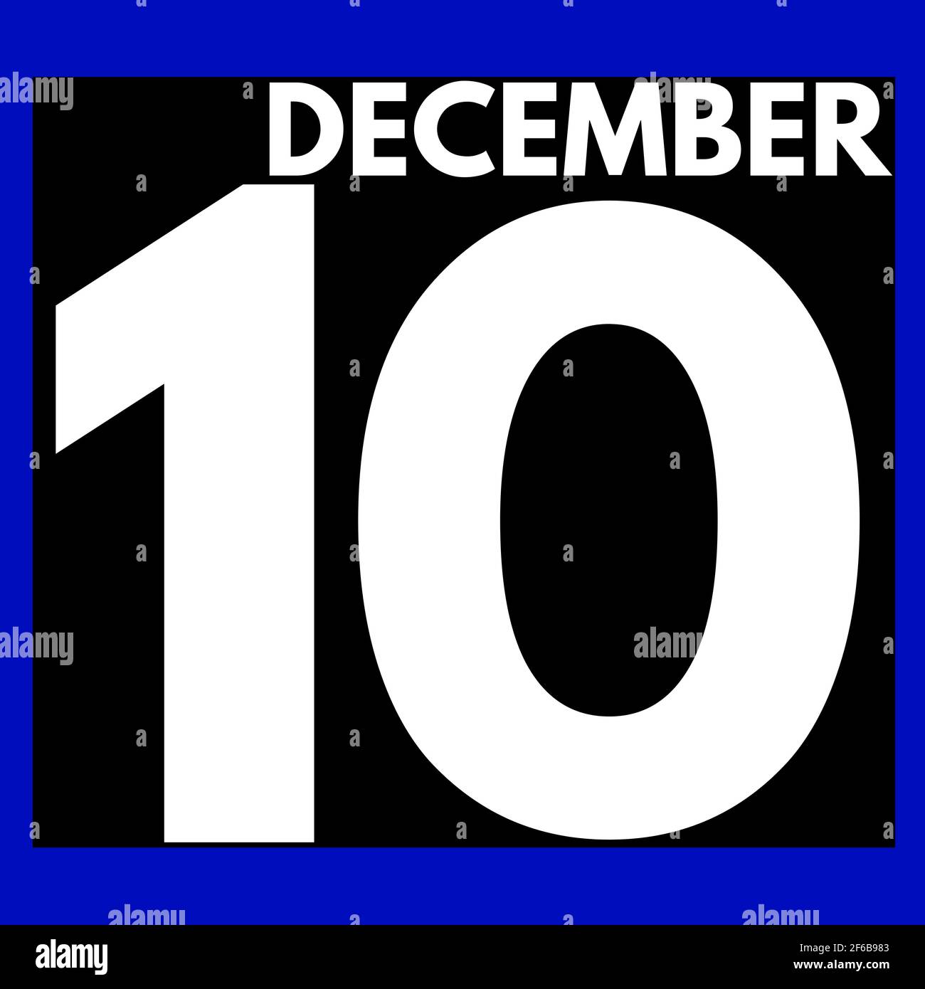 December 10 . Modern daily calendar icon .date ,day, month .calendar ...