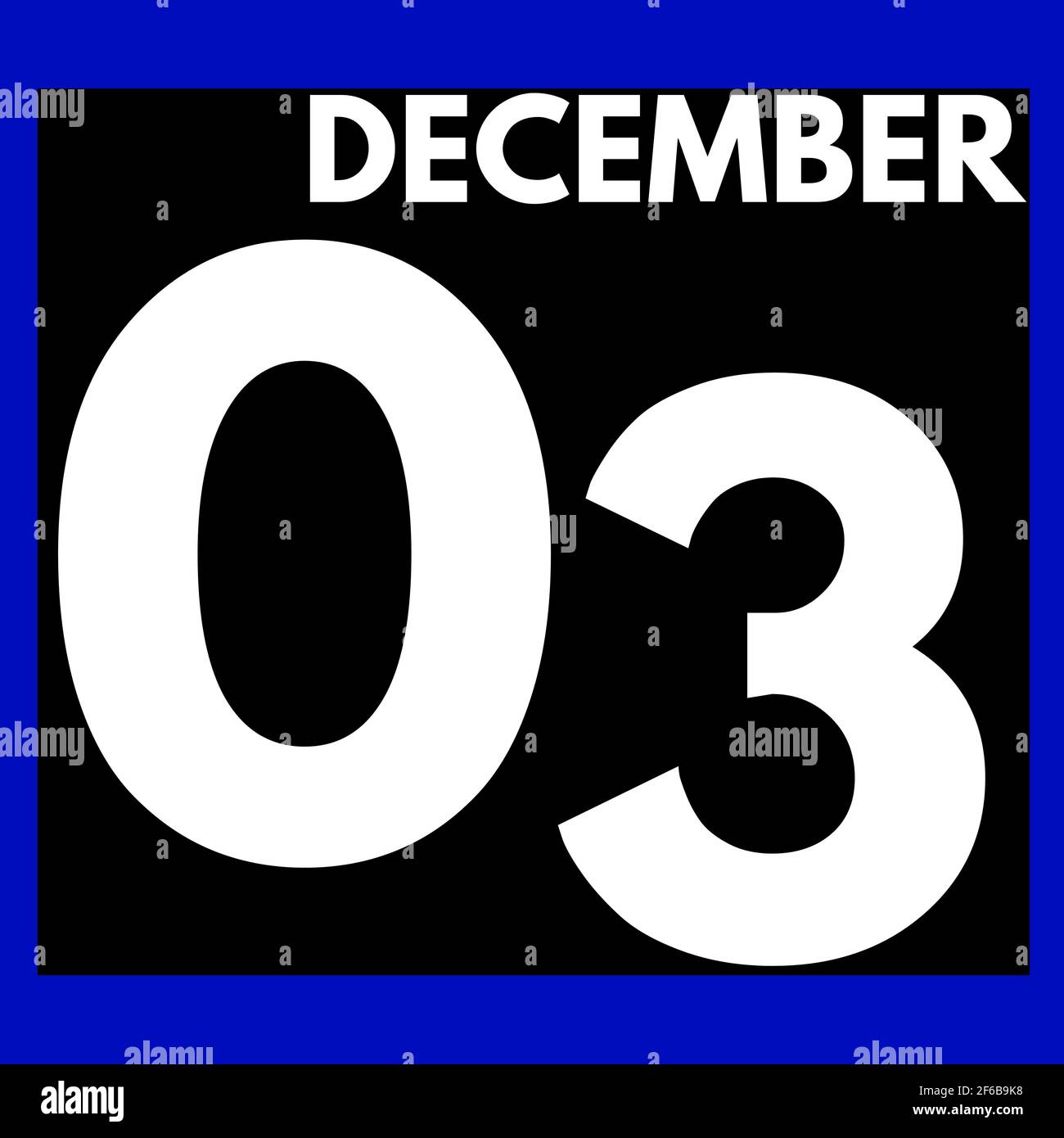 December 3 . Modern daily calendar icon .date ,day, month .calendar for ...