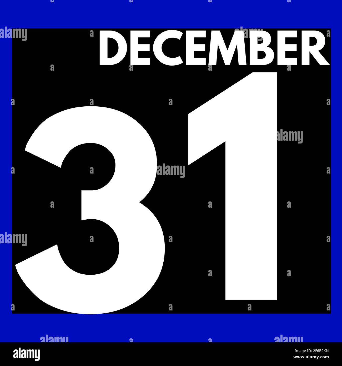 December 31 . Modern daily calendar icon .date ,day, month .calendar ...