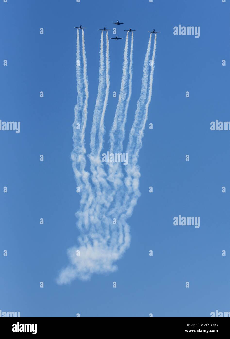 Canberra, Australia, 31 March, 2021. The Roulettes are the Royal ...