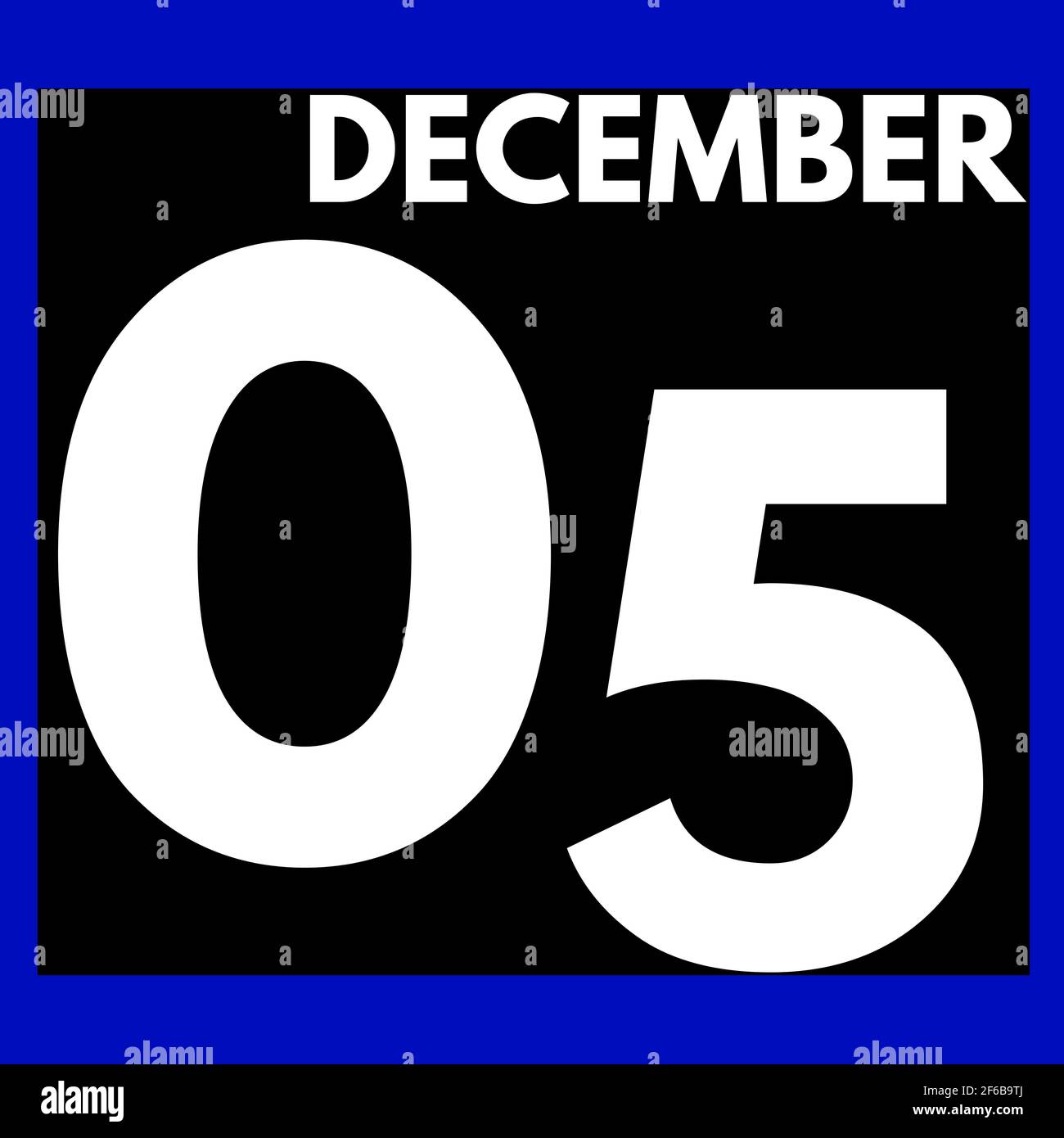 December 5 . Modern daily calendar icon .date ,day, month .calendar for ...