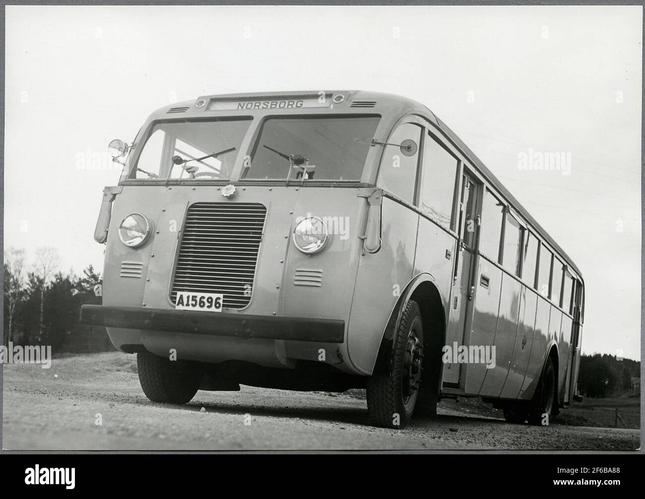 The state's railways, SJ bus with registration number A15696 with ...