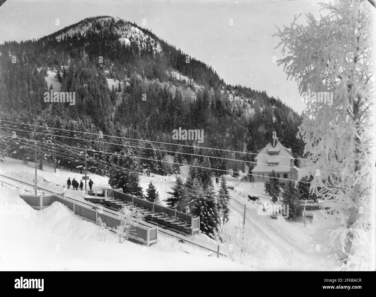 The funicular was built between 1908 and 1910. This was the first fixed ...