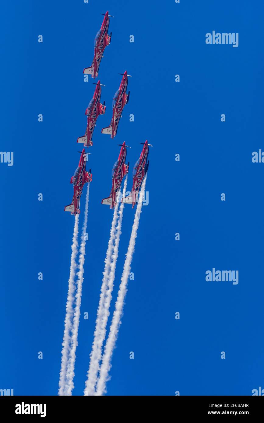Canberra, Australia, 31 March, 2021. The Roulettes are the Royal ...
