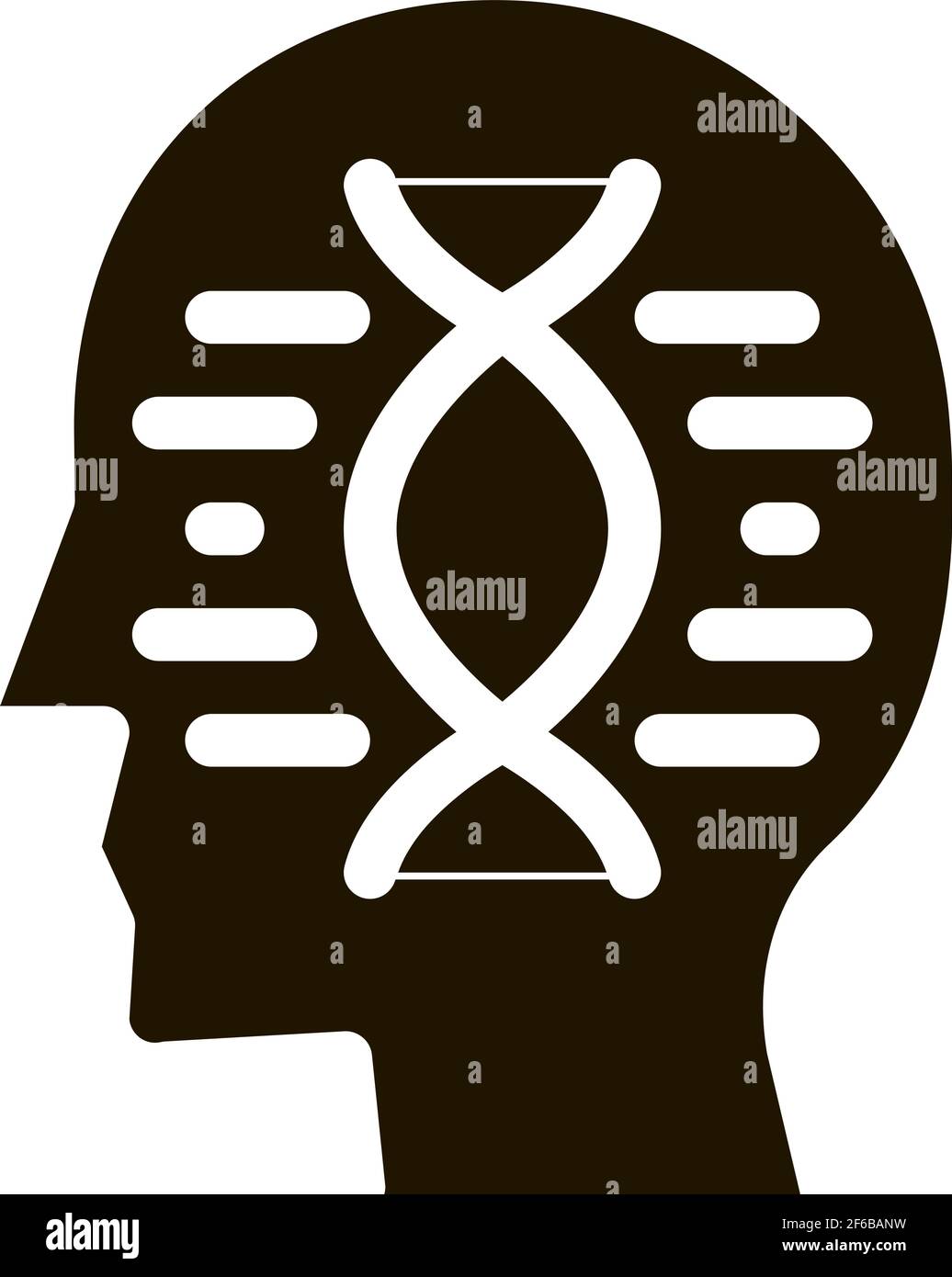 human dna molecule icon Vector Glyph Illustration Stock Vector Image ...