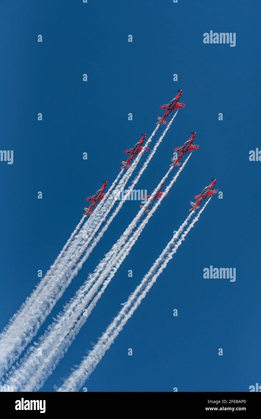 Canberra, Australia, 31 March, 2021. The Roulettes are the Royal ...