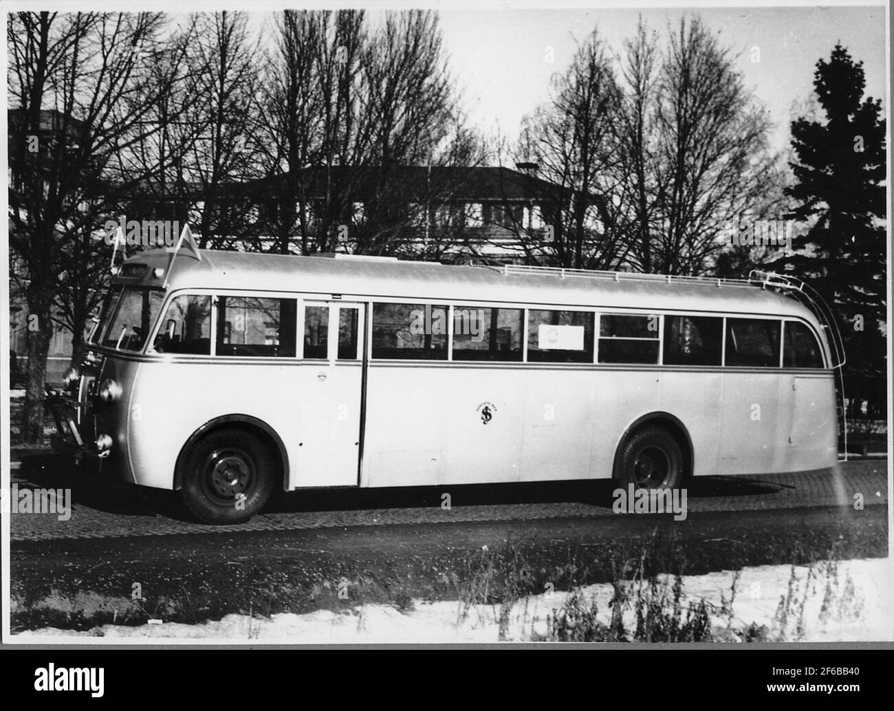 The state's railways, SJ bus Stock Photo - Alamy