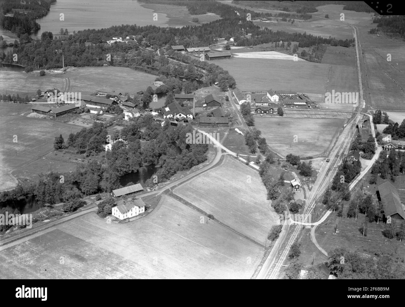 Aerial view of station Stock Photo - Alamy